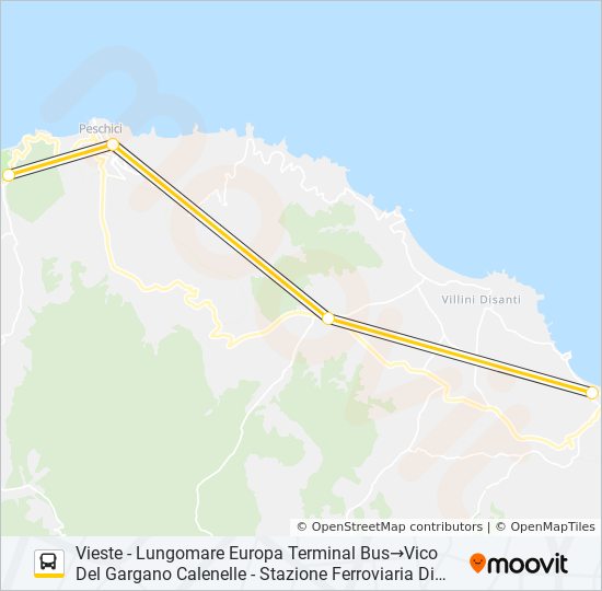 964a i22 Route: Schedules, Stops & Maps - Vieste - Lungomare Europa ...