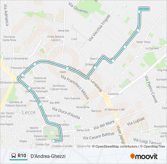 r10 Route: Schedules, Stops & Maps - D'Andrea-Ghezzi (Updated)