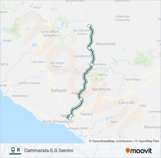r Route: Schedules, Stops & Maps - Cammarata-S.G.Gemini (Updated)