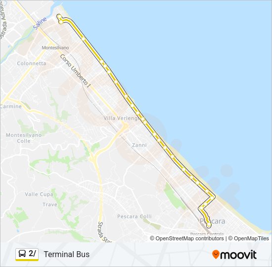2 Route: Schedules, Stops & Maps - Terminal Bus (Updated)