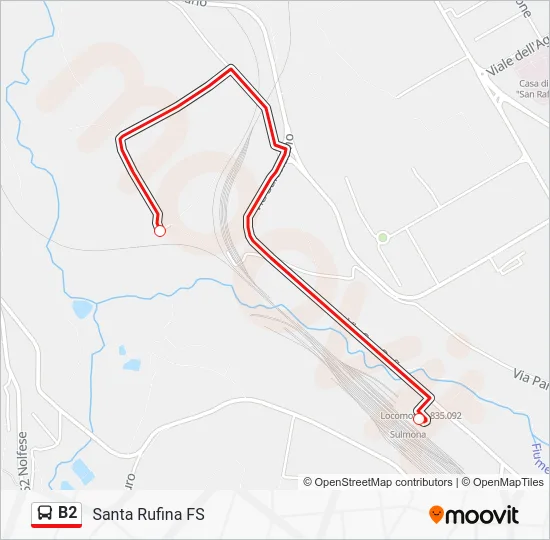 B2 Route: Schedules, Stops & Maps - Santa Rufina FS (Updated)
