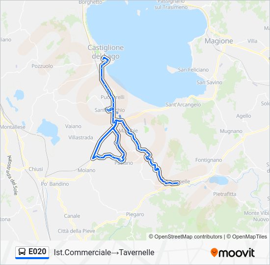 E020 Route: Schedules, Stops & Maps - Ist.Commerciale‎→Tavernelle (Updated)