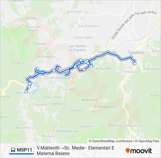 msp11 Route: Schedules, Stops & Maps - V.Matteotti‎→Sc. Medie ...