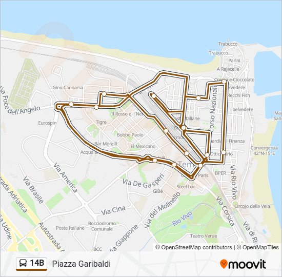 14b Route: Schedules, Stops & Maps - Piazza Garibaldi (Updated)