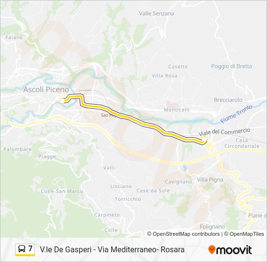 7 Route: Schedules, Stops & Maps - Deposito Marino Del Tronto (Updated)