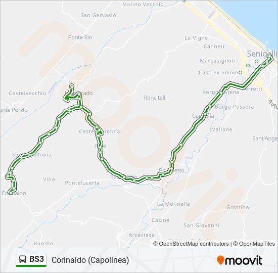 bs3 Route: Schedules, Stops & Maps - Corinaldo (Capolinea) (Updated)
