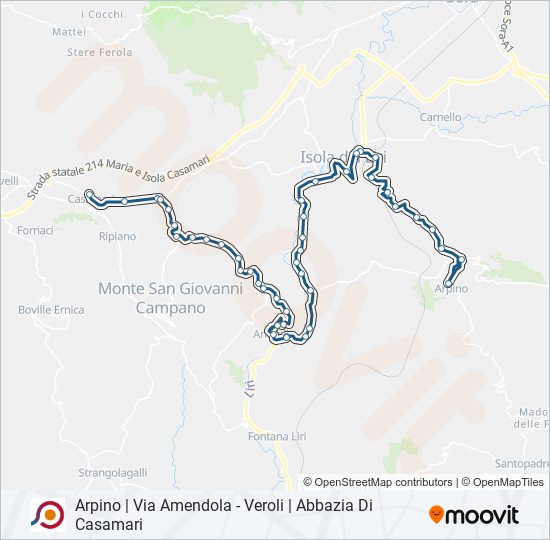 cotral Route: Schedules, Stops & Maps - Arpino (Ist. Tecnico Parravano ...