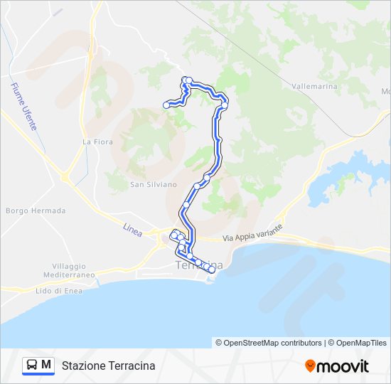 M Route: Schedules, Stops & Maps - Stazione Terracina (Updated)