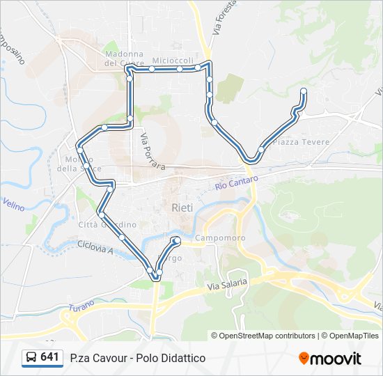 641 Route: Schedules, Stops & Maps - P.za Cavour (Updated)