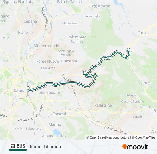 bus Route: Schedules, Stops & Maps - Roma Tiburtina (Updated)