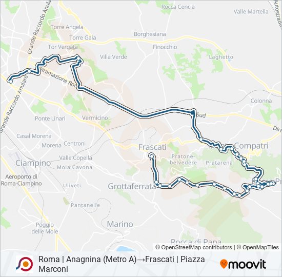 cotral Route: Schedules, Stops & Maps - Roma | Anagnina (Metro A)‎→ ...
