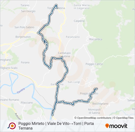 COTRAL Route: Schedules, Stops & Maps - Poggio Mirteto | Viale De Vito ...