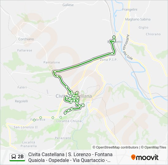 2b Route: Schedules, Stops & Maps - Borghetto (Updated)
