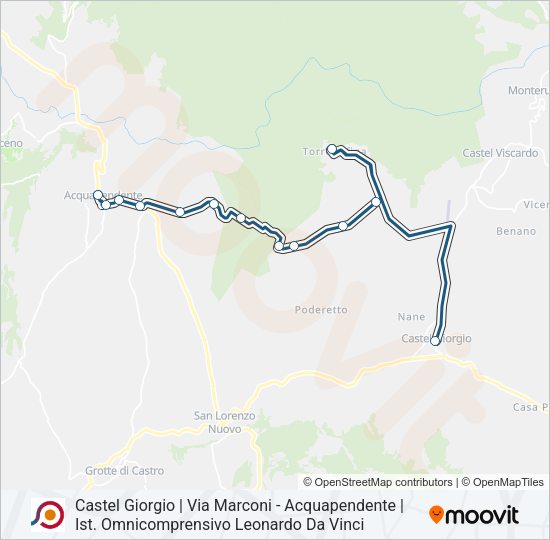 COTRAL Route: Schedules, Stops & Maps - Castel Giorgio (Tr) | Via ...