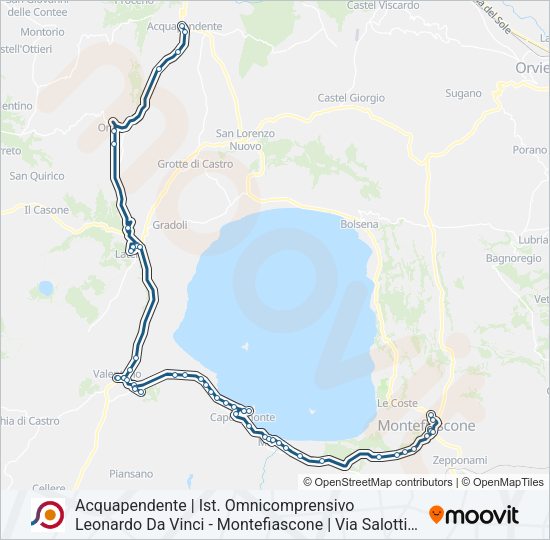 cotral Route: Schedules, Stops & Maps - Acquapendente | Ist ...