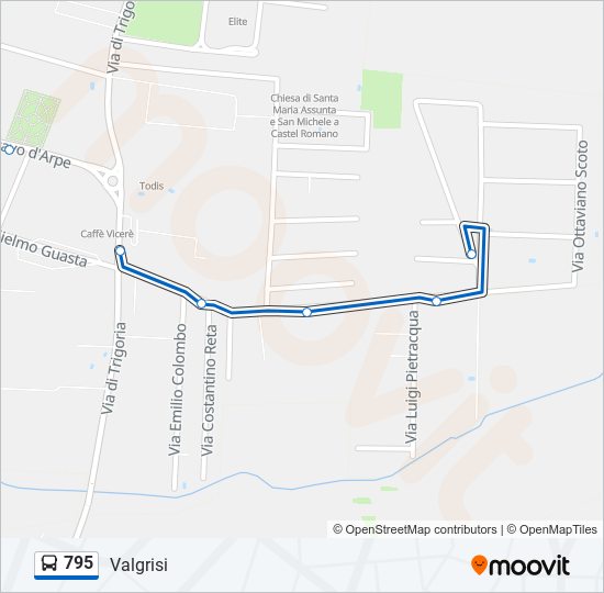 795 Route: Schedules, Stops & Maps - Valgrisi (Updated)