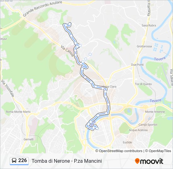 226 Route: Schedules, Stops & Maps - Piazza Mancini (Updated)