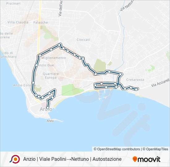 COTRAL Route: Schedules, Stops & Maps - Anzio | Viale Paolini‎→Nettuno ...