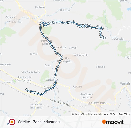 COTRAL Route: Schedules, Stops & Maps - Vallerotonda | Capolinea Via ...