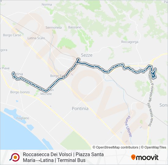 COTRAL Route: Schedules, Stops & Maps - Roccasecca Dei Volsci | Piazza ...