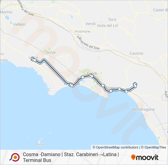 COTRAL Route: Schedules, Stops & Maps - Cosma -Damiano | Staz ...