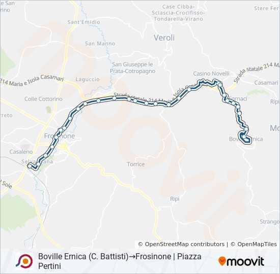 cotral Route: Schedules, Stops & Maps - Boville Ernica (C. Battisti)‎→ ...