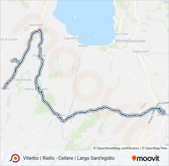 COTRAL Route: Schedules, Stops & Maps - Viterbo | Riello‎→Cellere ...
