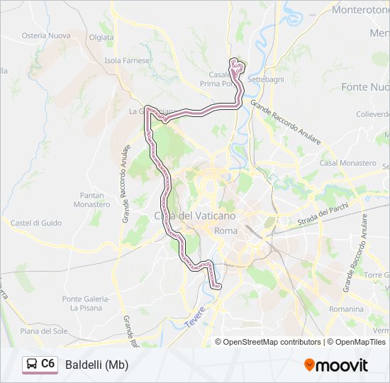 c6 Route: Schedules, Stops & Maps - Baldelli (Mb) (Updated)