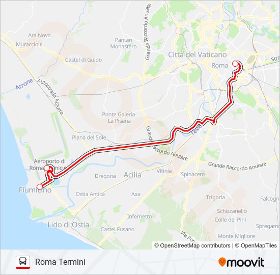 romeairportbus Route: Schedules, Stops & Maps - Roma Termini (Updated)