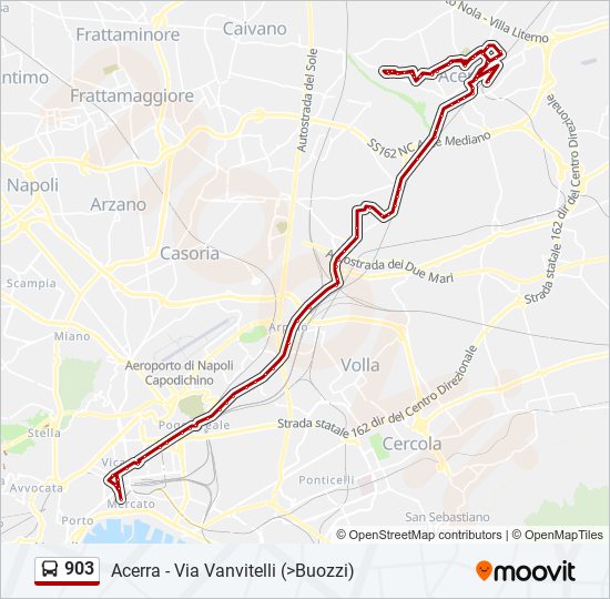 Linea 903: orari, fermate e mappe - Acerra - Via Vanvitelli (>Buozzi ...