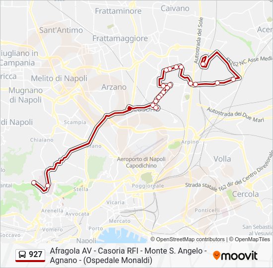 927 Route: Schedules, Stops & Maps - Ospedale Monaldi (Updated)