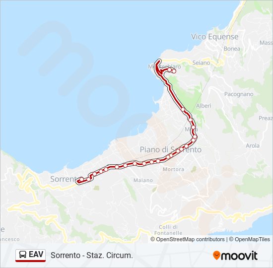 eav Route: Schedules, Stops & Maps - Sorrento - Staz. Circum. (Updated)