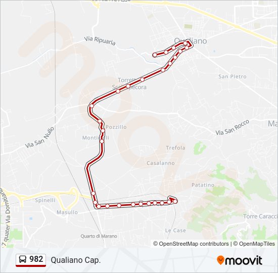 982 Route: Schedules, Stops & Maps - Qualiano Cap. (Updated)