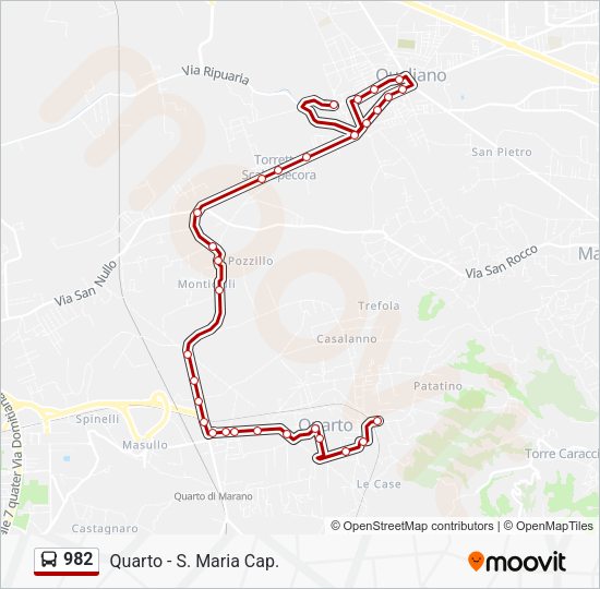 982 Route: Schedules, Stops & Maps - Quarto - S. Maria Cap. (Updated)