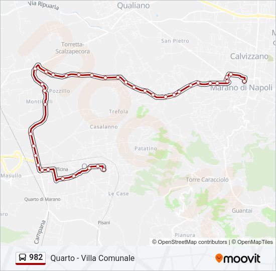 982 Route: Schedules, Stops & Maps - Quarto - Villa Comunale (Updated)