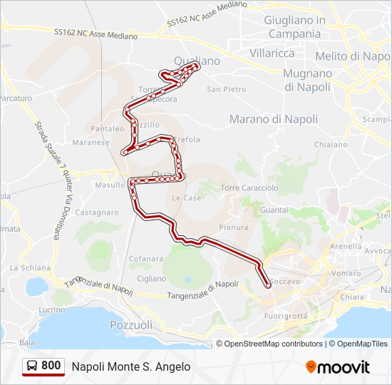 800 Route: Schedules, Stops & Maps - Napoli Monte S. Angelo (Updated)