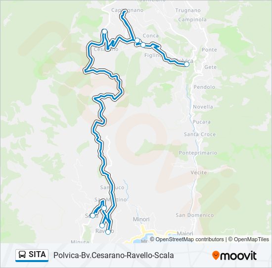 sita Route: Schedules, Stops & Maps - Polvica-Bv.Cesarano-Ravello-Scala ...