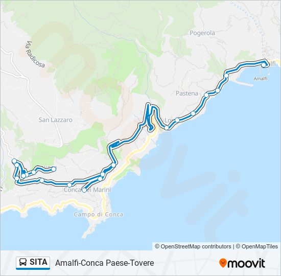 sita Route: Schedules, Stops & Maps - Amalfi-Conca Paese-Tovere (Updated)