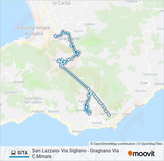 sita Route: Schedules, Stops & Maps - San Lazzaro- Via Sigliano ...