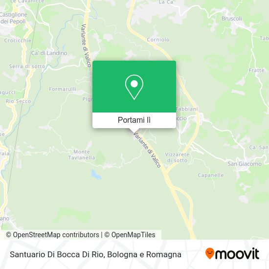 Come arrivare a Santuario Di Bocca Di Rio a Unione Dell'Appennino ...