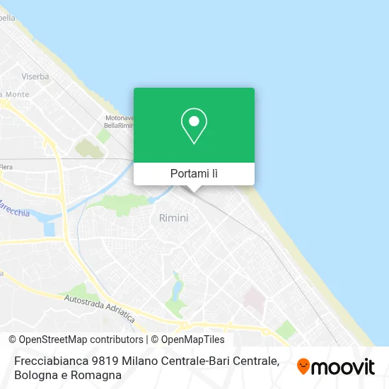 Come arrivare a Frecciabianca 9819 Milano Centrale-Bari Centrale a ...
