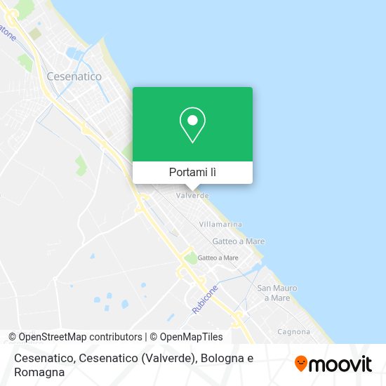 Come arrivare a Cesenatico, Cesenatico (Valverde) a Unione Rubicone E ...