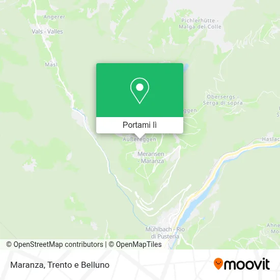 Come arrivare a Maranza a Trento e Belluno con bus o treno?