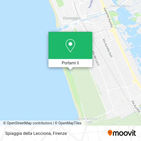 Come arrivare a Spiaggia della Lecciona a Viareggio con bus o treno?