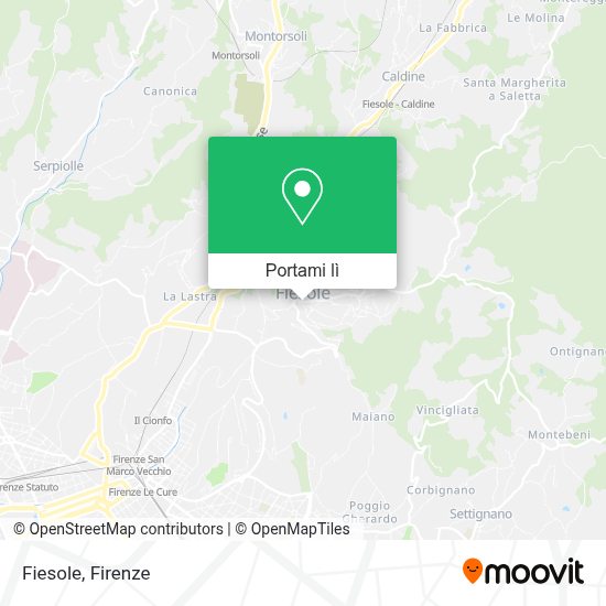 Come arrivare a Fiesole con bus, tram o treno?