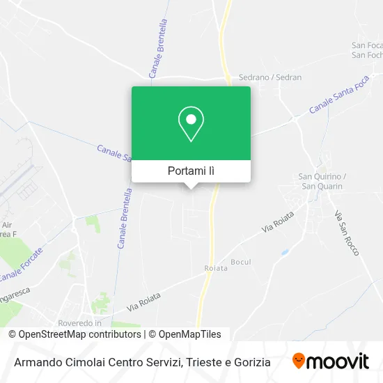 Come arrivare a Armando Cimolai Centro Servizi a San Quirino con bus?