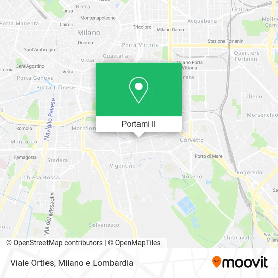 Come arrivare a Viale Ortles a Milano con bus, metro, treno o tram?