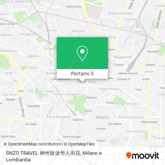 Come arrivare a SNZO TRAVEL 神州旅业华人街店 a Milano con bus, tram, metro o treno?