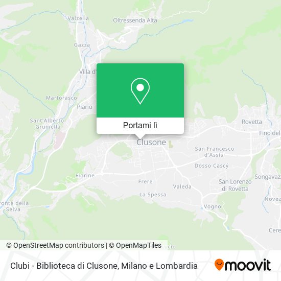Come arrivare a Clubi - Biblioteca di Clusone con Bus, Tram o Treno?