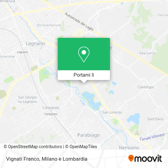 Come arrivare a Vignati Franco a San Vittore Olona con bus, treno o metro?